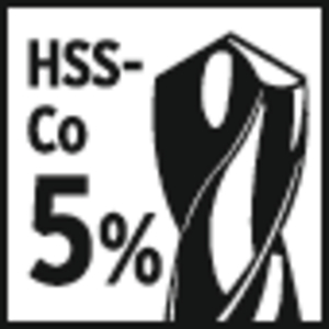 HSS-Co (5%) drill bits for metal (high quality), cylindrical shank - long